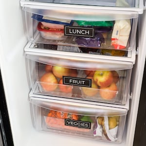 EDITABLE Fridge Labels - INSTANT DOWNLOAD - Refrigerator Labels - Print ...