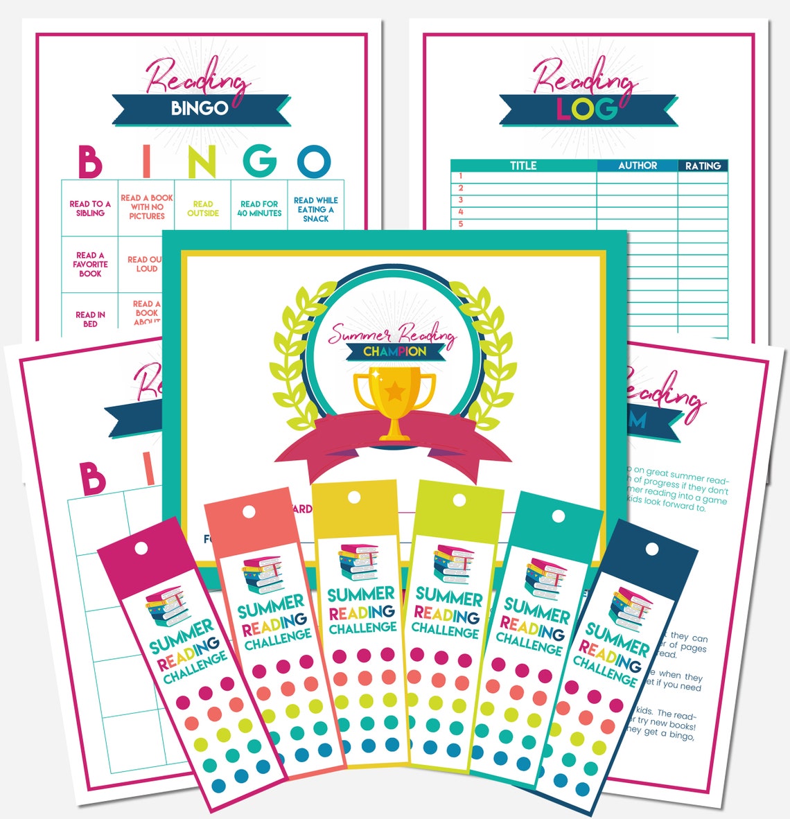 Kids Reading Program Bingo Bookmark Award Tracker Download Etsy kids-reading-program-bingo-bookmark-award-tracker-download-etsy
