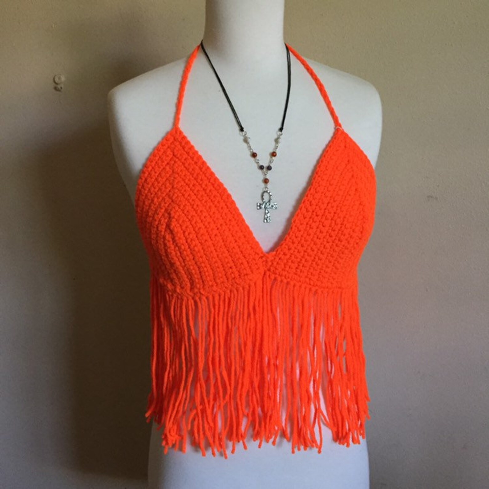 Festival Flowy Gypsy Top Crochet Acrylic Yarn Reversable | Etsy