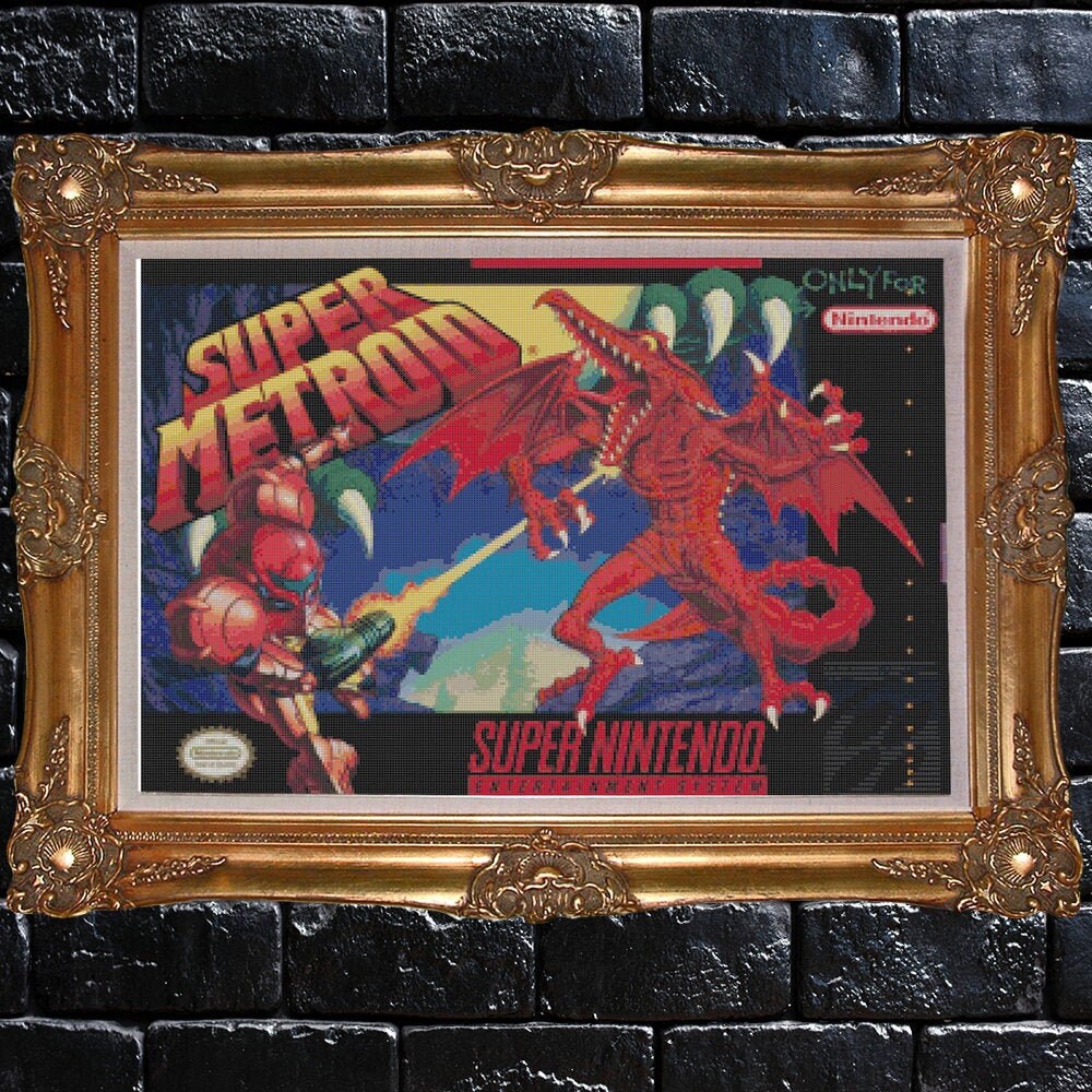 Cross Stitch Pattern PDF Instant Download Super Metroid Video Game ...