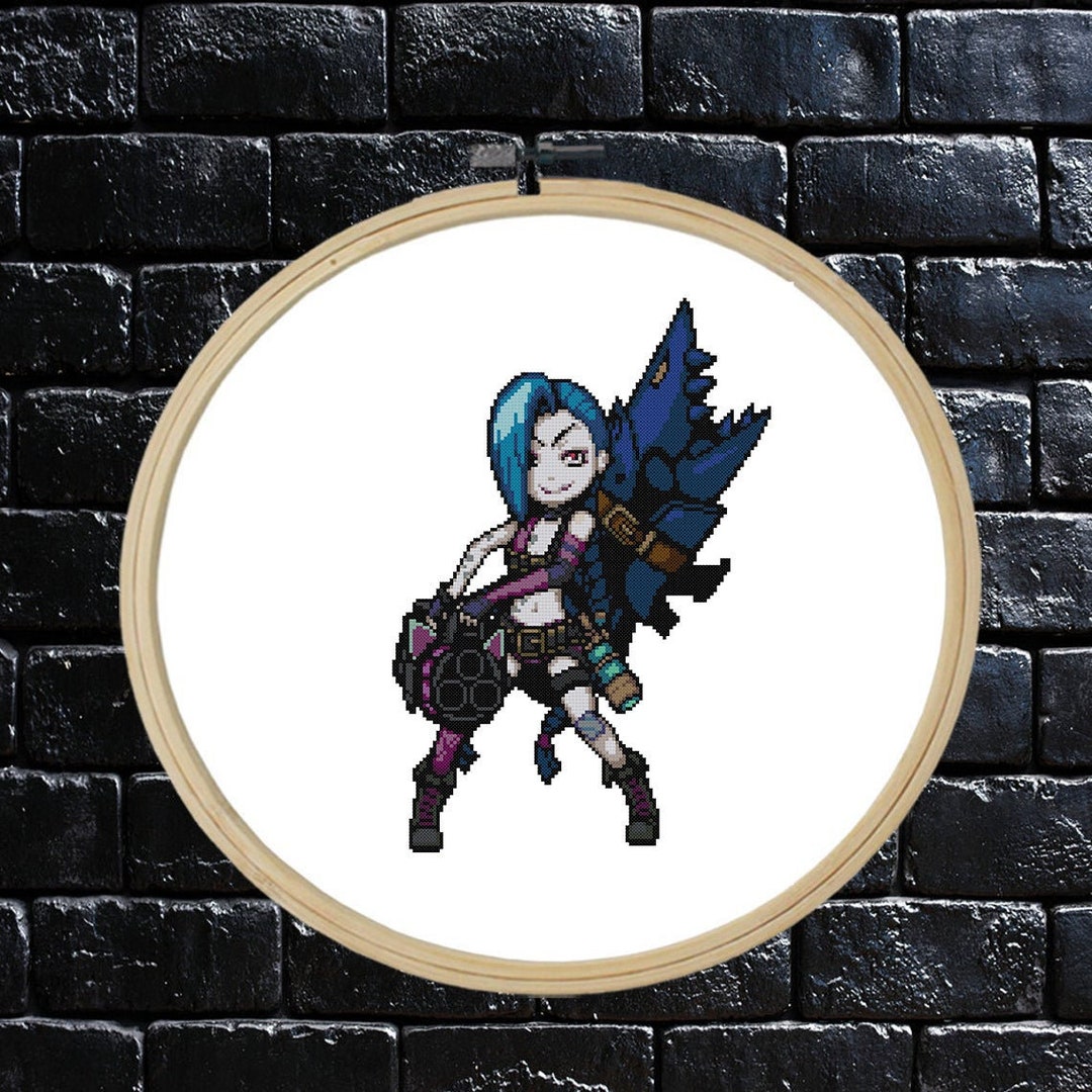 League of Legends Jinx Cross Stitch Pattern - Etsy