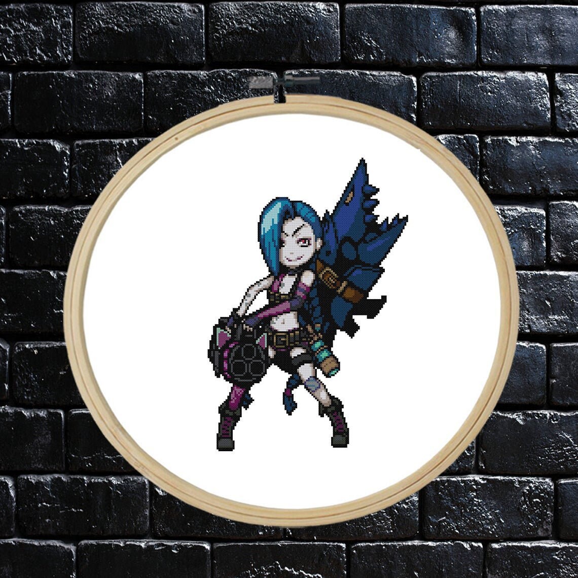 League of Legends Jinx Cross Stitch Pattern - Etsy