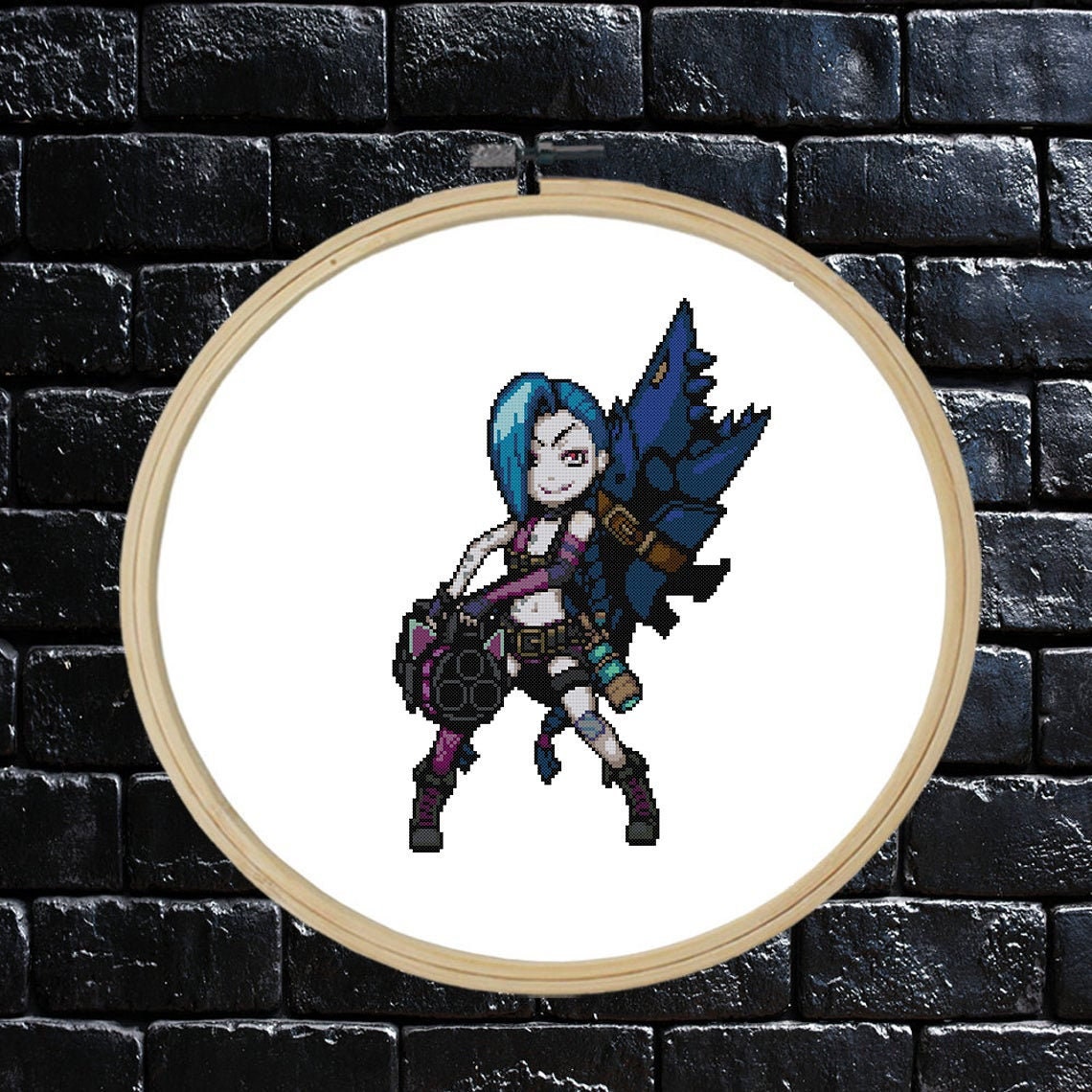 League of Legends Jinx Cross Stitch Pattern - Etsy