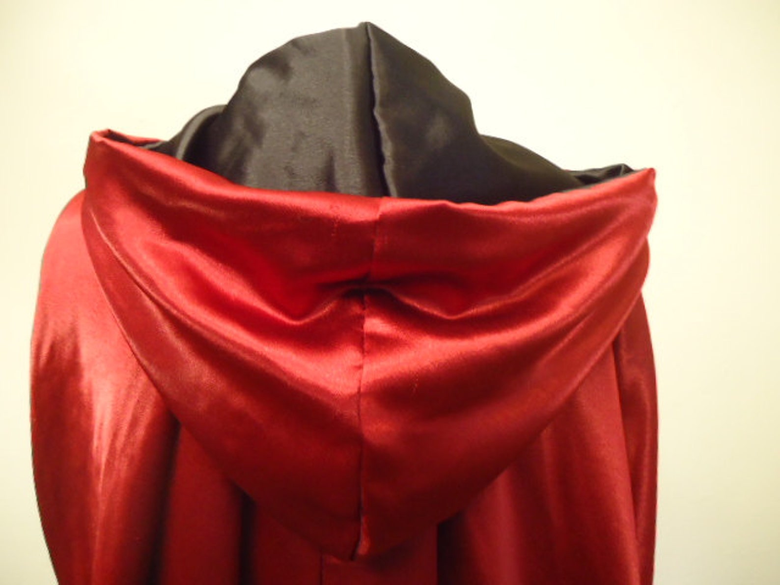 Classic red cloak made with heavy satin fabric. The perfect | Etsy