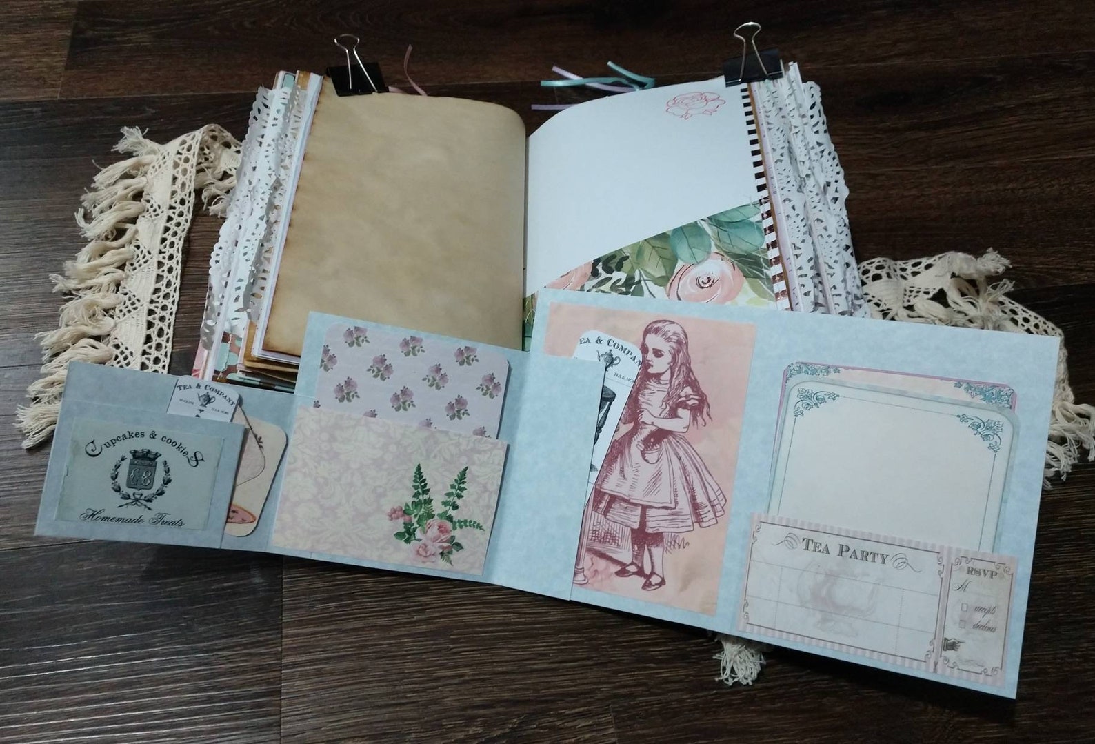 Hard Back Wonderland Tea Journal Made to Order Tea Journal - Etsy