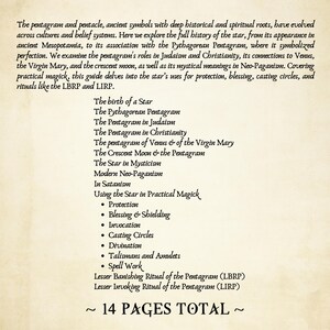 PENTAGRAM and PENTACLE | Instant Digital Download Book of Shadows ...