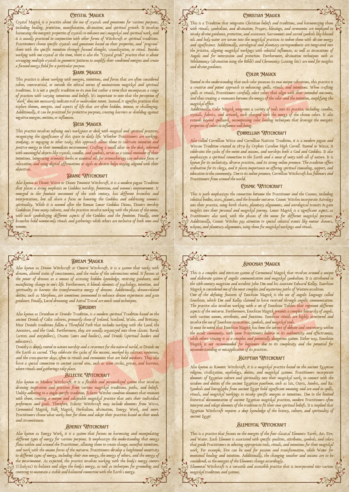 91 Types of Witchcraft, Traditions, Paths and Magickal Systems for ...