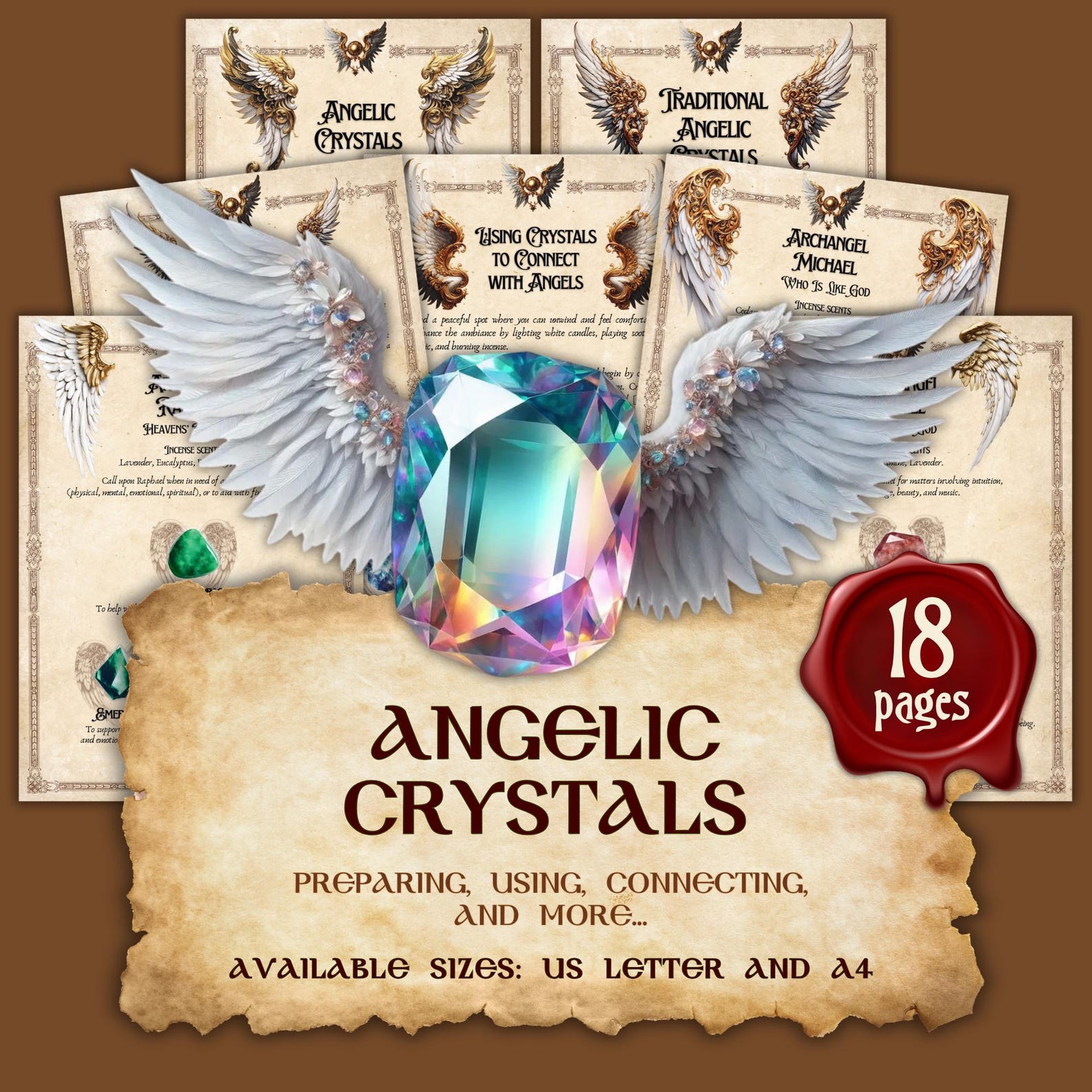 ANGELIC CRYSTALS | Digital Download Printable Book of Shadows ...
