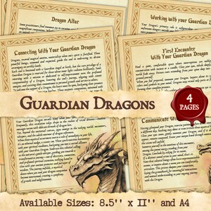 DRAGON MAGICK Guardian Dragons Instant Digital Download Printable Book ...