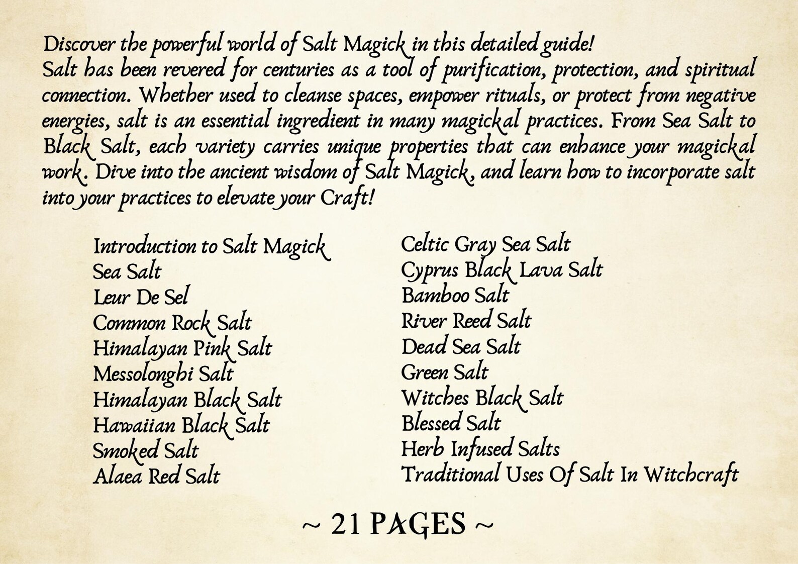 SALT MAGICK | Instant Digital Download Printable Book of Shadows ...