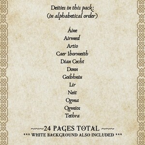 CELTIC GODS & GODDESSES Vol.3 | Instant Digital Download Printable Book ...
