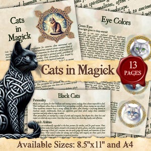 CATS in MAGICK Personalities and Magickal Talents Instant Digital ...