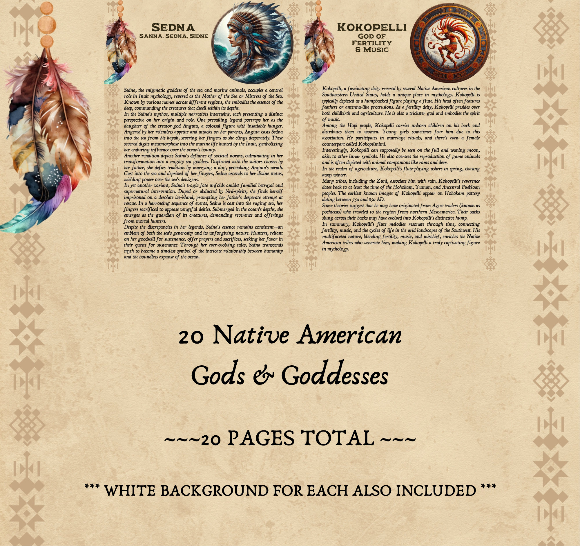 Native American Deities Instant Digital Download Printable Book of ...