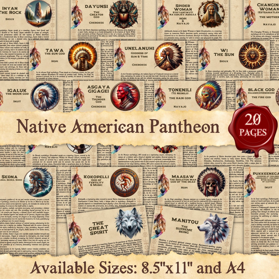 Native American Pantheon | Instant Digital Download Printable Book of ...