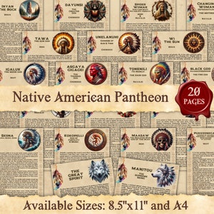 Native American Pantheon | Instant Digital Download Printable Book of ...