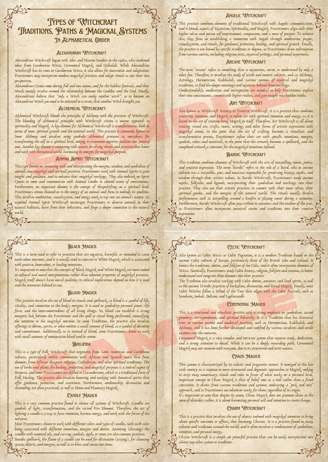 91 Types of Witchcraft, Traditions, Paths and Magickal Systems for ...