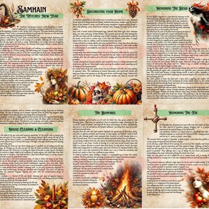 SAMHAIN and HALLOWEEN | Instant Digital Download Printable Book of ...