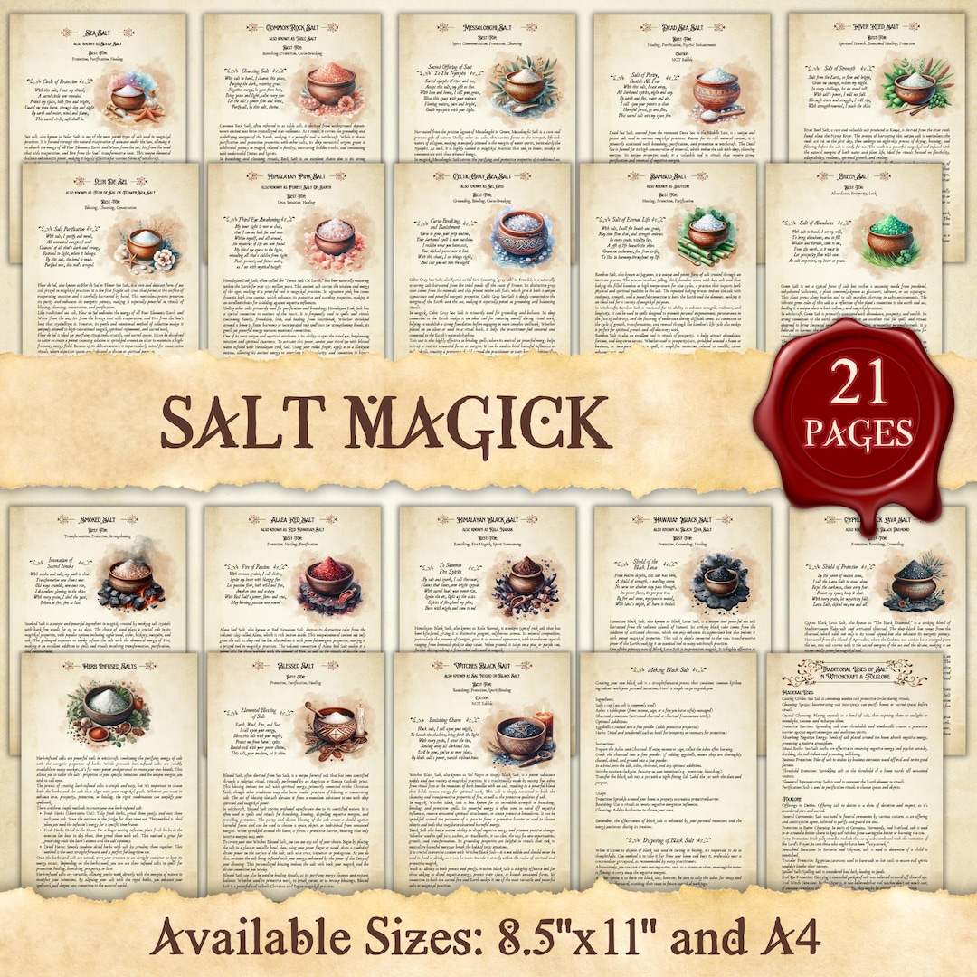 SALT MAGICK | Instant Digital Download Printable Book of Shadows ...