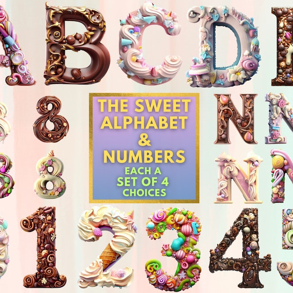 Digital Alphabet - Etsy