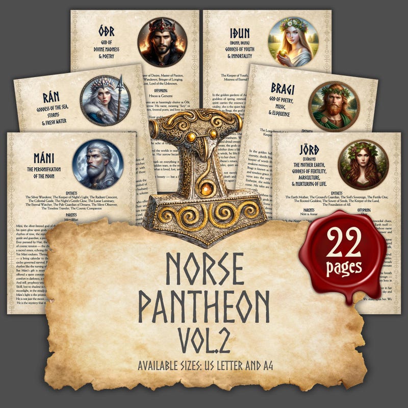 Norse Pagan Witch Wall Art - Etsy