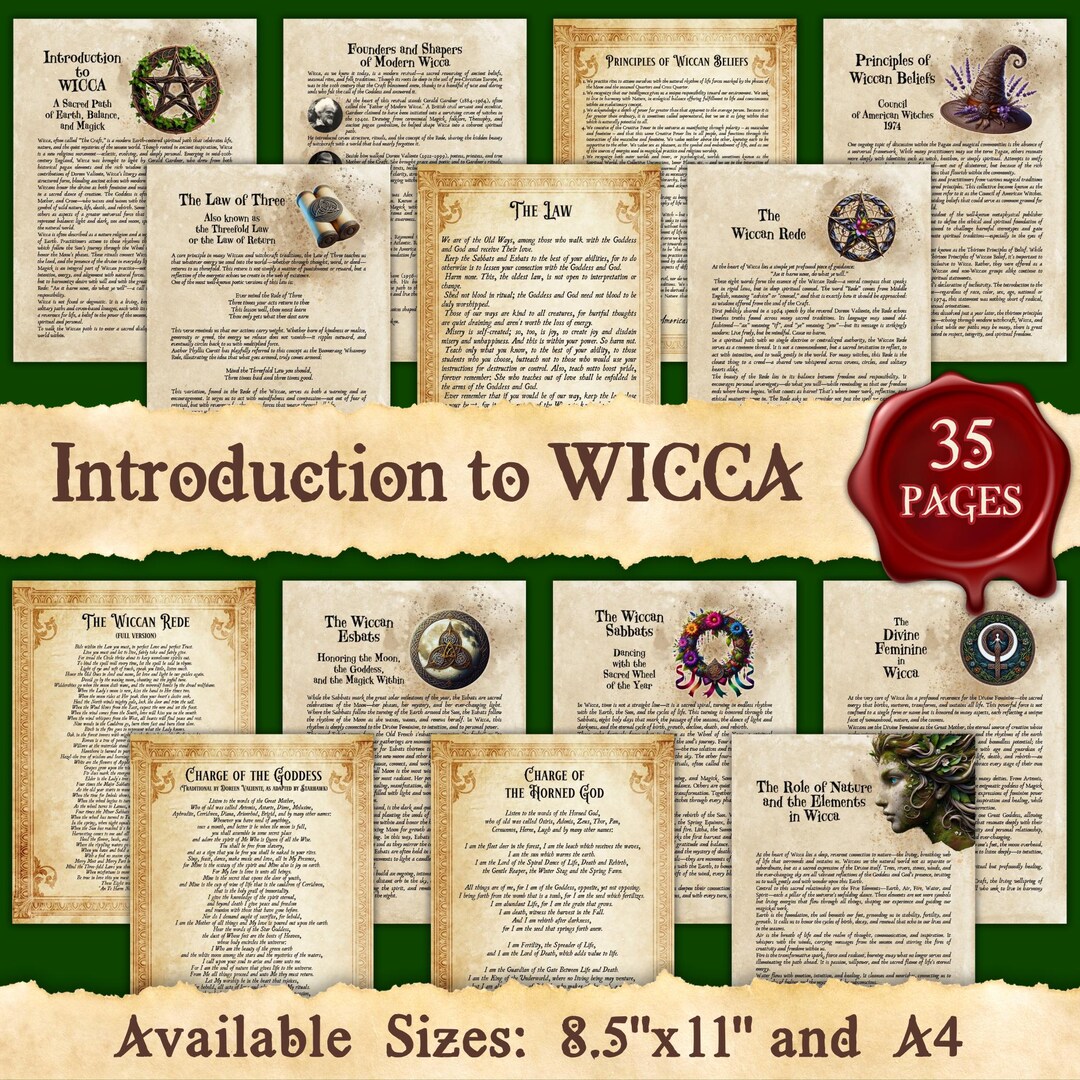 Introduction to WICCA | Instant Digital Download Printable Pages ...