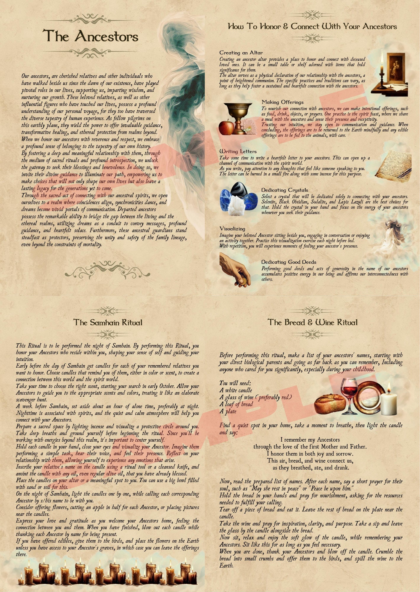 Calling and Connecting With the Ancestors Instant Digital Download Book ...