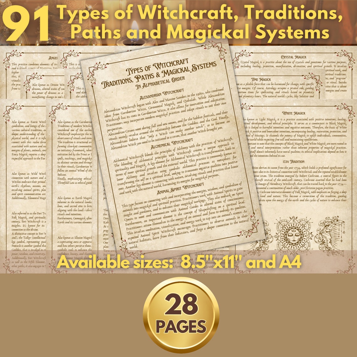 91 Types of Witchcraft, Traditions, Paths and Magickal Systems for ...