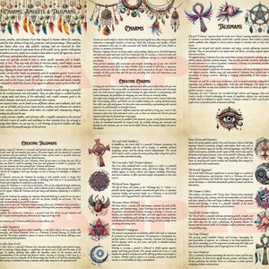 Charms, Amulets and Talismans Instant Digital Download Book of Shadows ...
