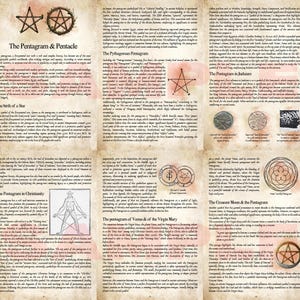 PENTAGRAM and PENTACLE | Instant Digital Download Book of Shadows ...
