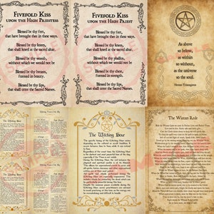 Laws of Wicca PACK | Instant Digital Download Printable Pages | Sizes ...