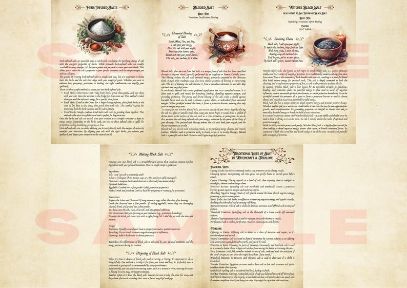 SALT MAGICK | Instant Digital Download Printable Book of Shadows ...