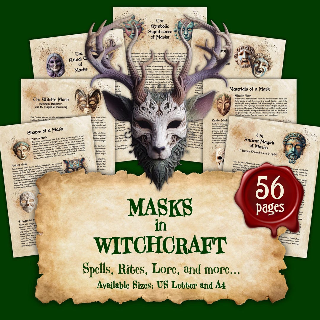 MASK MAGICK | Instant Digital Download Printable Book of Shadows ...