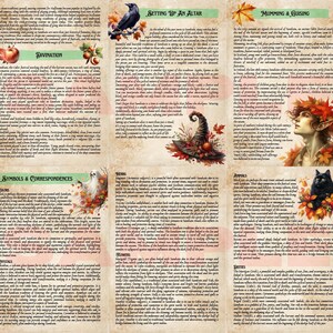 SAMHAIN and HALLOWEEN | Instant Digital Download Printable Book of ...