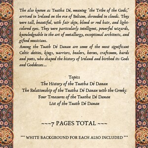The Tuatha Dé Danan | Instant Digital Download Printable Book of ...