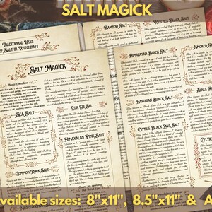SALT MAGICK Instant Digital Download Printable Book of Shadows ...