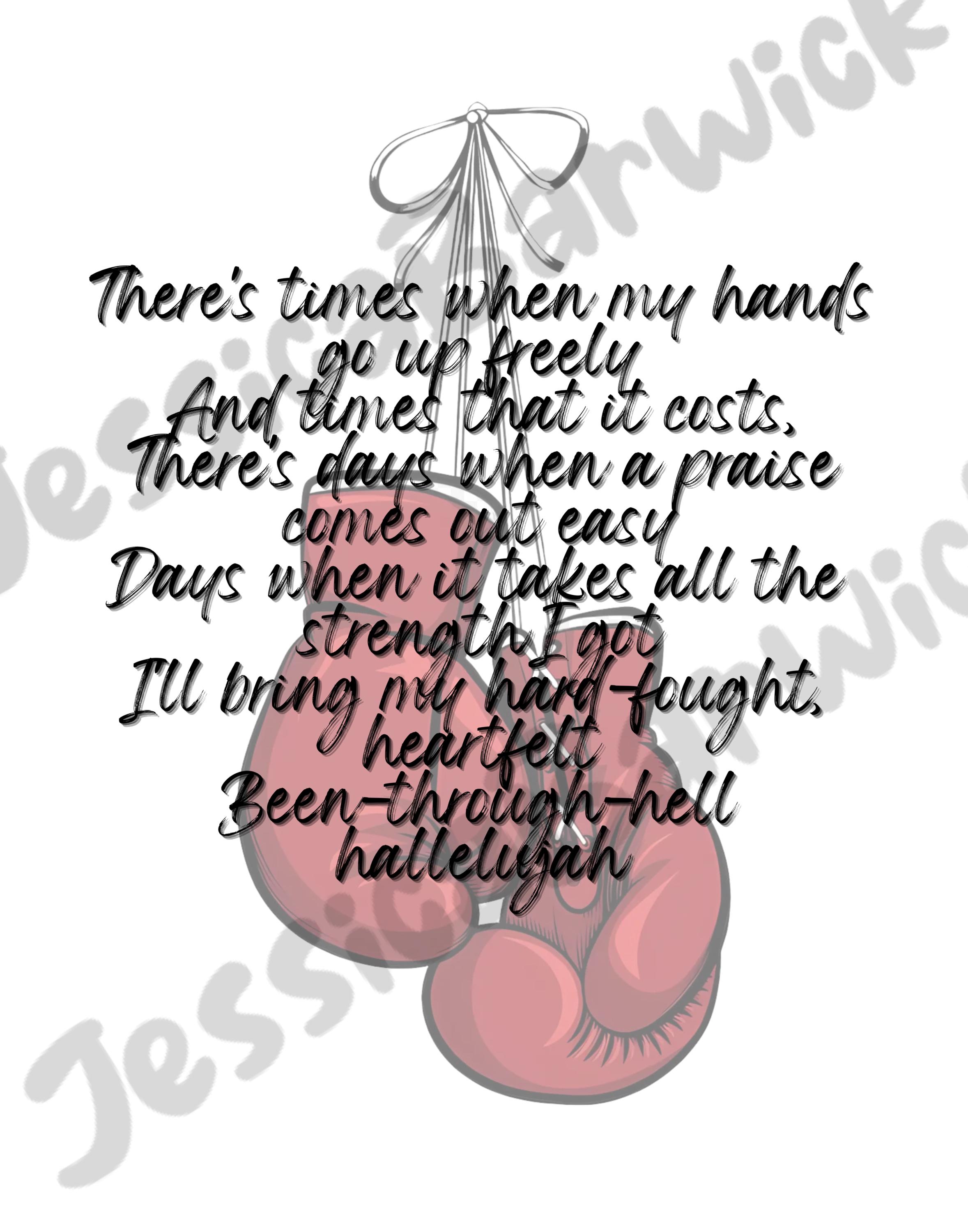 Hard Fought Hallelujah PNG Digital File - Etsy