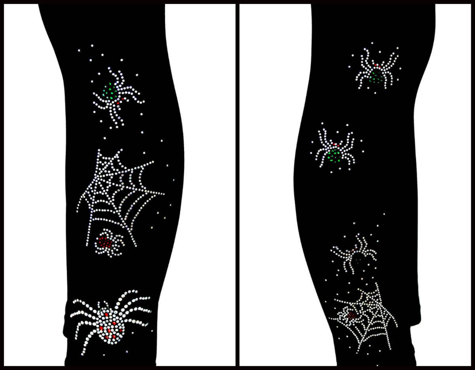 Hand Embellished Rhinestone Halloween Spooky Spiders & Webs - Etsy