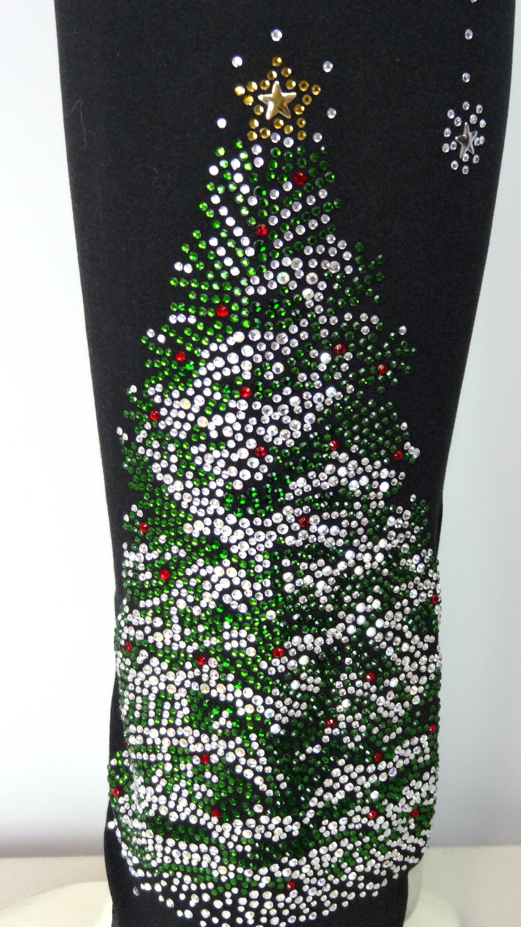 Plus Size Full Length Leggings Embellished All Rhinestone | Etsy