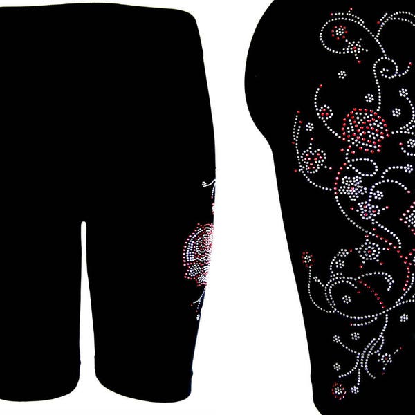 Rhinestone Shorts Plus Size - Etsy