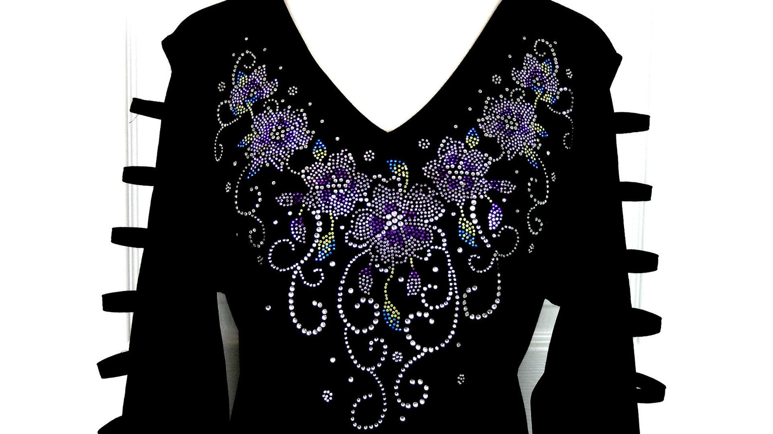 Hand Embellished A-line Tunic Top Rhinestone Beautiful - Etsy