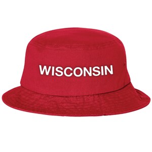 Wisconsin Bucket Hat (unisex) Wisconsin Badgers Bucket Hat, Wisconsin ...