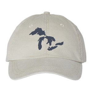 Great Lakes Cap (unisex) Great Lakes Hat, Lake Life Embroidered Cad Cap ...