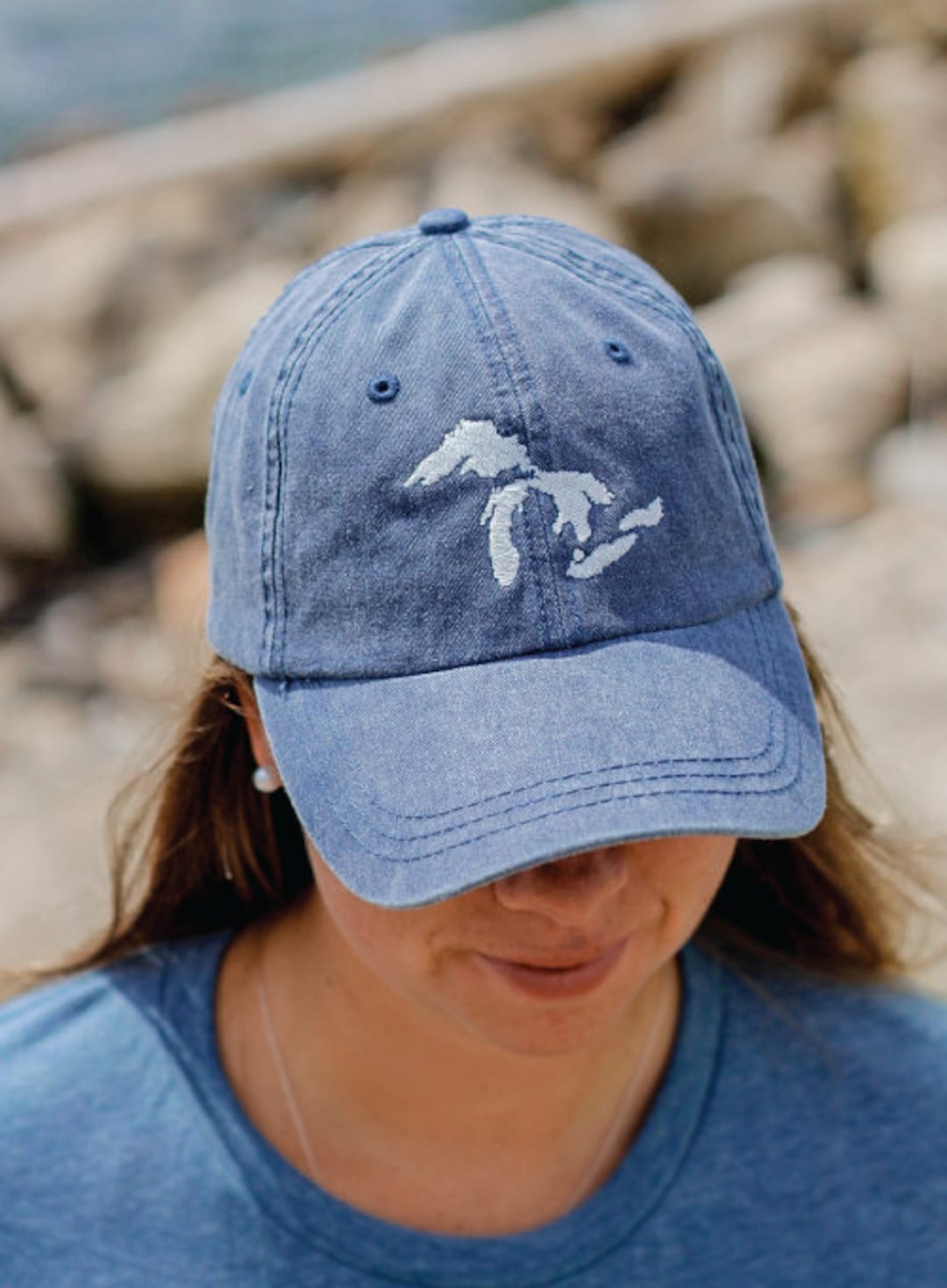 Great Lakes Cap (unisex) Great Lakes Hat, Lake Life Embroidered Cad Cap ...