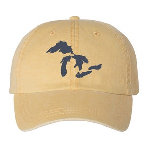 Great Lakes Cap (unisex) Great Lakes Hat, Lake Life Embroidered Cad Cap ...