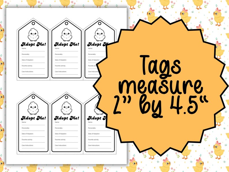 Amigurumi Chick Printable Bundle | Crochet Chick Tags, Care ...