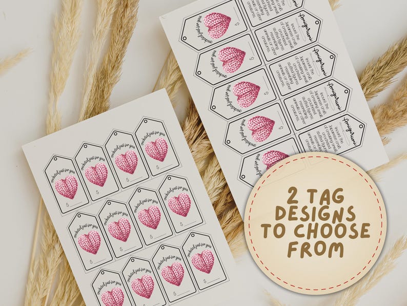 Printable Amigurumi Price Tags | Crochet Labels for Plushies | Craft ...