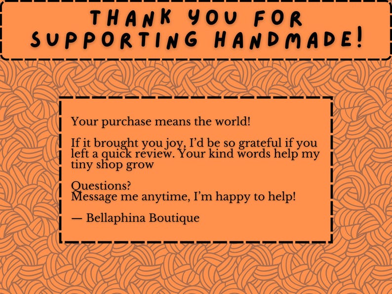 Crochet Tags for Craft Fairs | Amigurumi Labels for Emotional Support ...