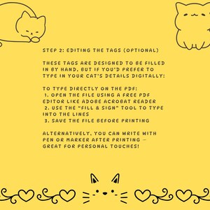 Printable Adopt Me Tag for Crochet Loaf Cats – Editable Amigurumi Label ...