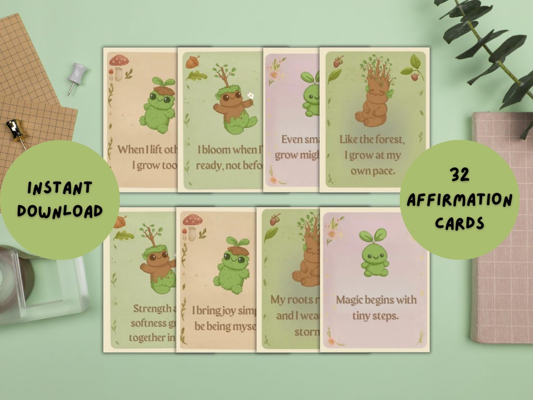 Printable Affirmation Cards – Mindfulness Cards for Kids and Adults ...