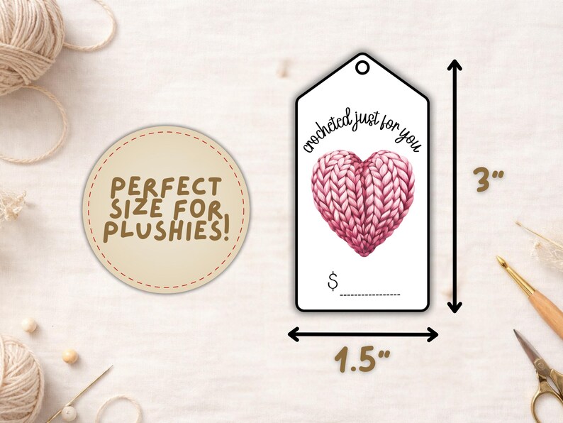 Printable Amigurumi Price Tags | Crochet Labels for Plushies | Craft ...